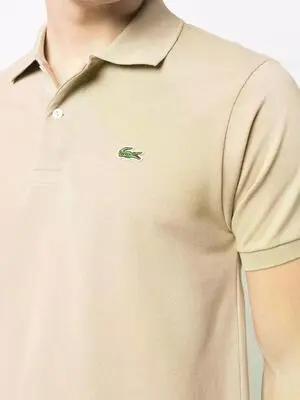 Lacoste Logo-patch Polo Shirt - Neutrals