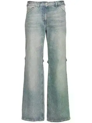 Courreges Embroidered Jeans For Women