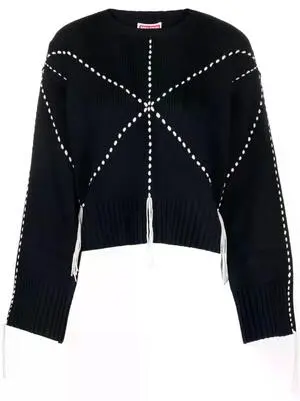 Contrast Stitching Sweaters For Women