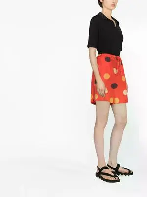 Aspesi Polka-dot Drawstring Shorts