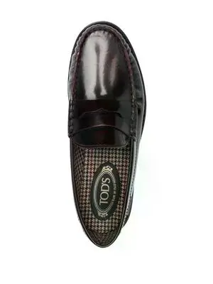 TOD'S Penny-slot Leather Loafers