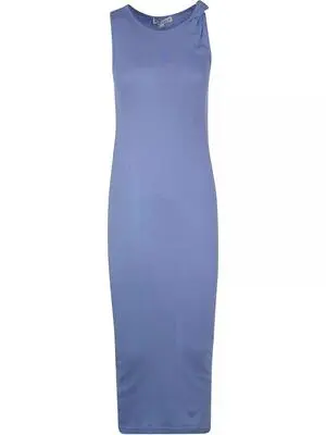 JW Anderson Embroidered Twisted-strap Maxi Dress - Blue