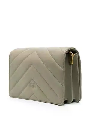 Pinko Classic Love Leather Shoulder Bag