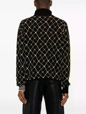 Random Identities Roll-neck Jacquard Jumper