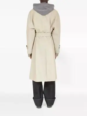 MAISON MARGIELA Layered Belted Trench Coat - Neutrals