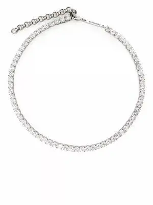 Dsquared2 Classic Crystal Embellished Necklace - Silver