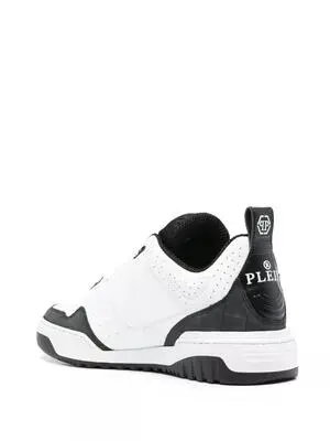 Philipp Plein Logo-appliqué Leather Sneakers