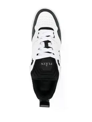 Philipp Plein Logo-appliqué Leather Sneakers