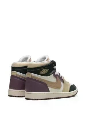 JORDAN Air 1 High Galactic Jade Sneakers - Neutrals