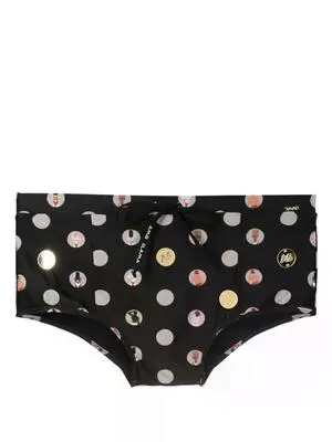 AMIR SLAMA Graphic-print Swim Shorts