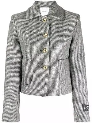 PATOU Textured Virgin Wool Short Jacket