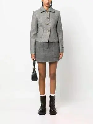 PATOU Textured Virgin Wool Short Jacket