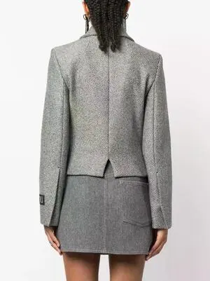 PATOU Textured Virgin Wool Short Jacket