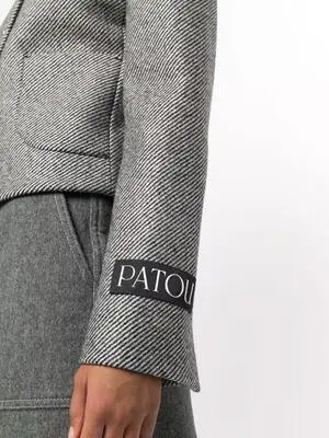PATOU Textured Virgin Wool Short Jacket