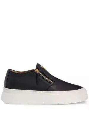 GIUSEPPE ZANOTTI Mike Zip Low-top Sneakers - Black