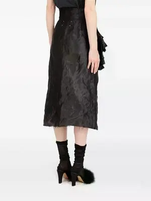 MAISON MARGIELA Draped Lurex Midi Skirt