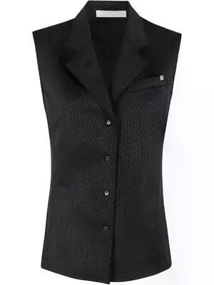 Helmut Lang Jacquard Satin Vest