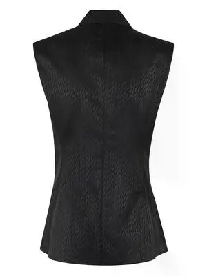 Helmut Lang Jacquard Satin Vest