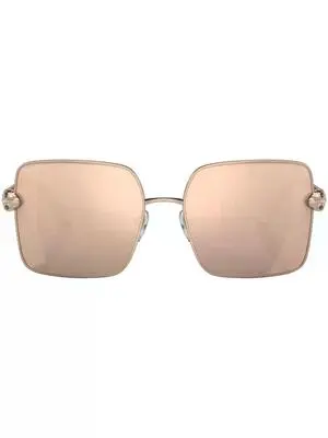 BVLGARI Serpenti Square-frame Sunglasses - Metallic