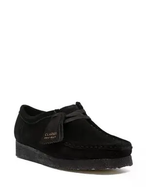 Clarks Wallabee Suede Shoes - Black