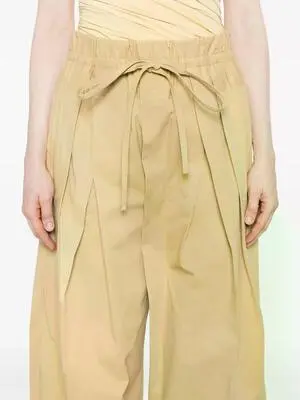 JIL SANDER Cotton Trousers - Brown