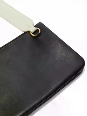 JIL SANDER Logo-strap Leather Crossbody Bag - Black