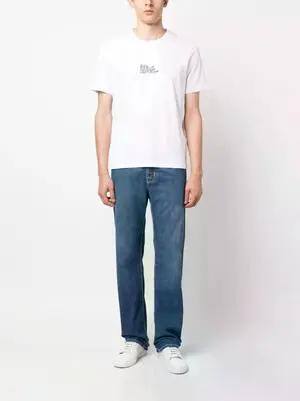 Jacob Cohen Logo-embroidered Straight-leg Jeans