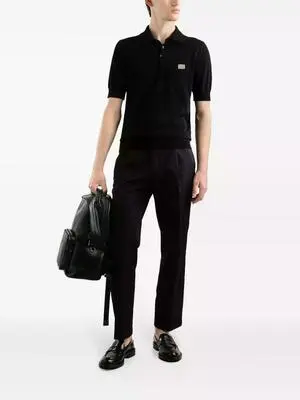 Dolce & Gabbana Logo-plaque Polo Shirt