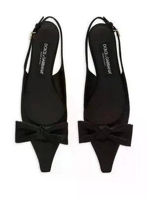 Dolce & Gabbana 30mm Bow Detailing Slingback Pumps