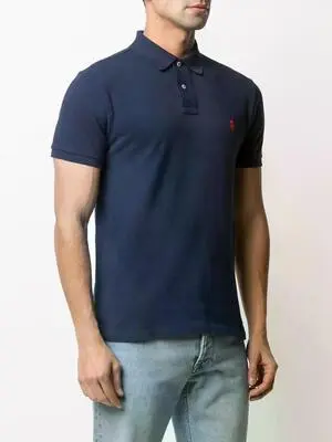 Polo Ralph Lauren Polo Pony Embroidered Polo Shirt - Blue