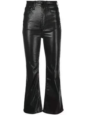 Rag & Bone Coated Flared Cropped Jeans