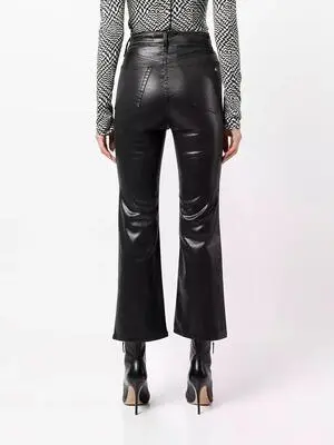 Rag & Bone Coated Flared Cropped Jeans