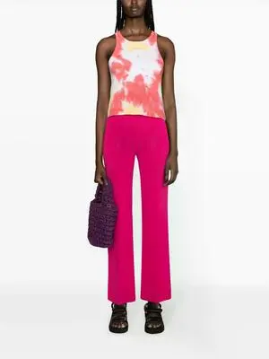 MSGM Tie-dye Ribbed Tank Top