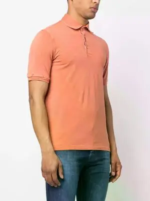 Fedeli Jersey Short-sleeved Polo Top - Orange