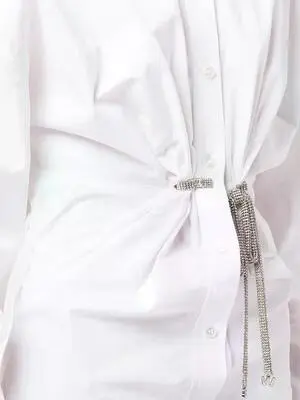 Alexander Wang Twist-front Mini Shirt Dress