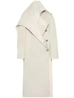 COURREGES Oblique Trench Coat - Neutrals