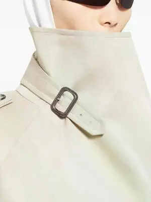 COURREGES Oblique Trench Coat - Neutrals