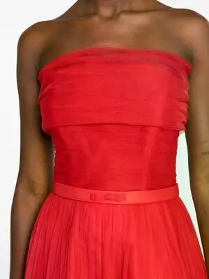 ANA RADU Off-shoulder Fluted Maxi Dress