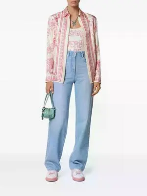 Versace Underwater Barocco-print Shirt