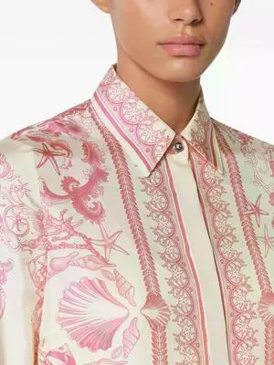 Versace Underwater Barocco-print Shirt