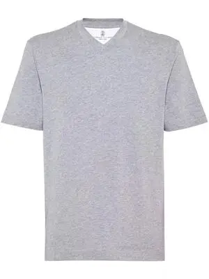 Brunello Cucinelli V Neck T-shirts For Men