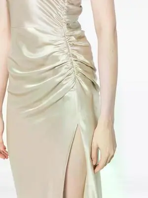 Michelle Mason Asymmetric Silk Maxi Gown