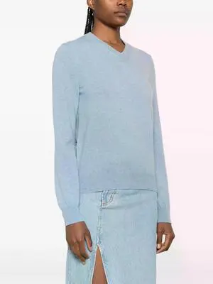 Play Comme Des Garcon Heart Logo Wool Jumper