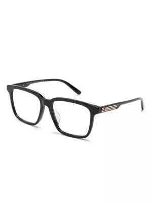 Gucci Logo-plaque Square-frame Glasses
