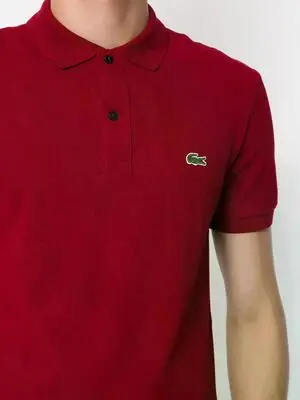 Lacoste Logo Patch Polo Shirt - Red