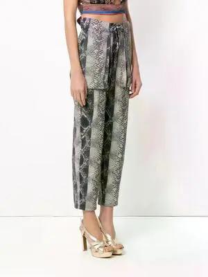 AMIR SLAMA Printed Straight Fit Trousers
