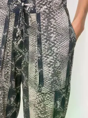 AMIR SLAMA Printed Straight Fit Trousers