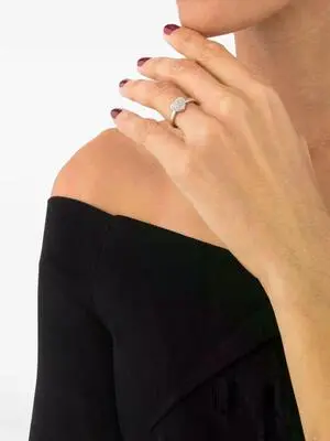 LEO PIZZO 18k White Gold Diamond Heart Ring