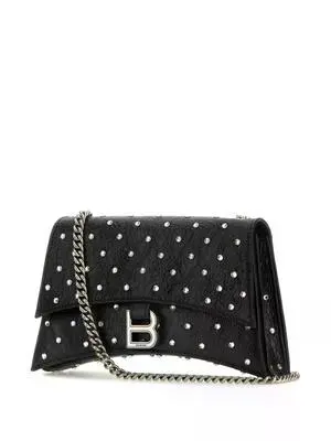 Balenciaga Crush Shoulder Bag - Black