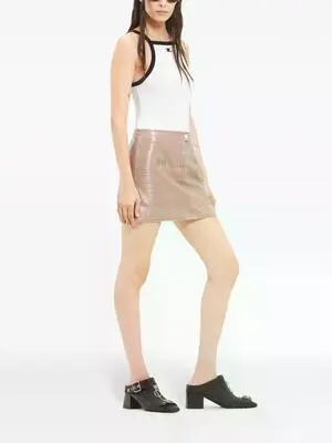 COURREGES Buckle Cotton Tank Top